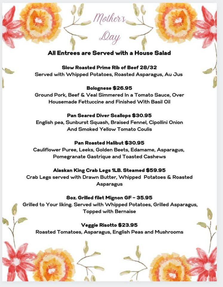 Menu at The Waverly Restaurant & Bar, Englewood