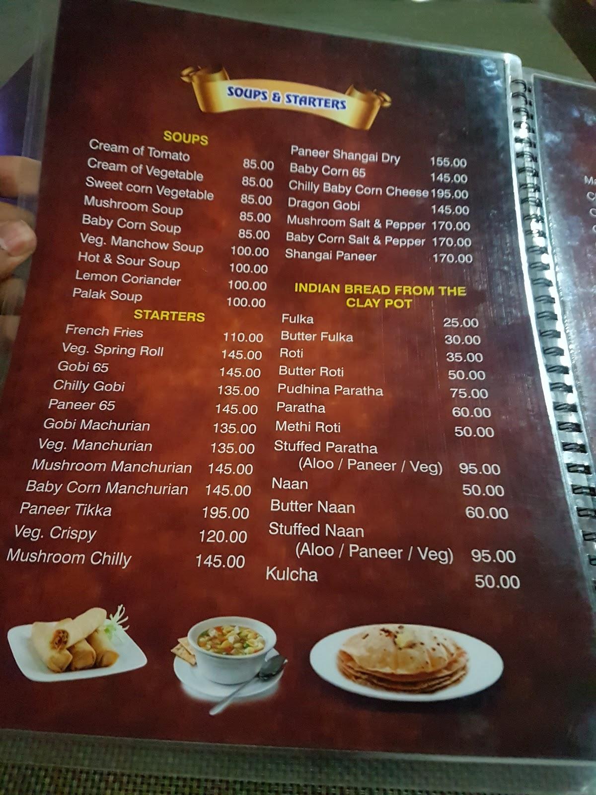Menu at Navrang Restaurant, Chennai, First floor