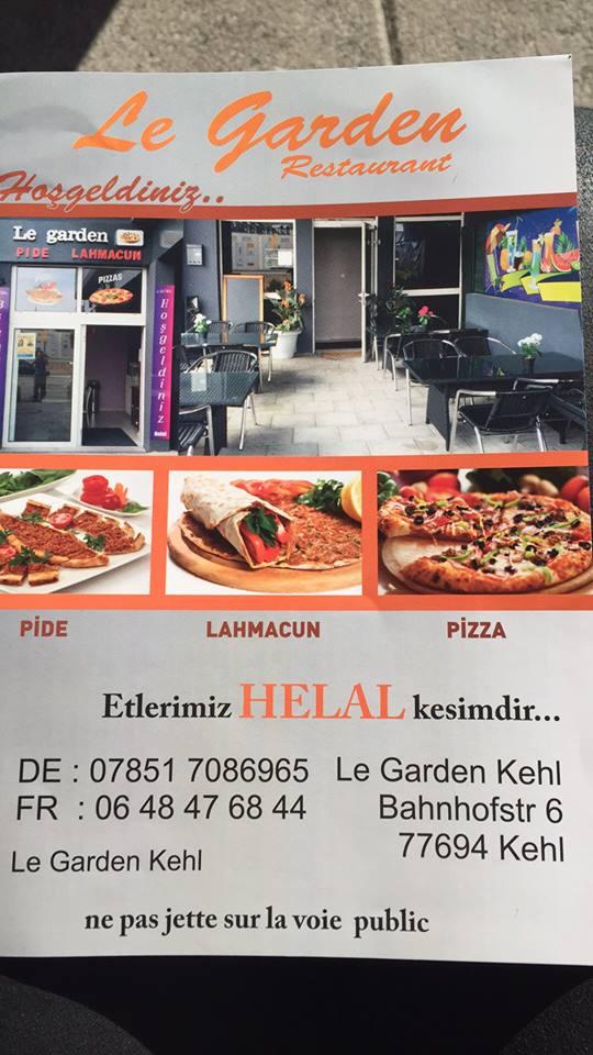 Speisekarte von Restaurant le garden pide&pizza, Kehl