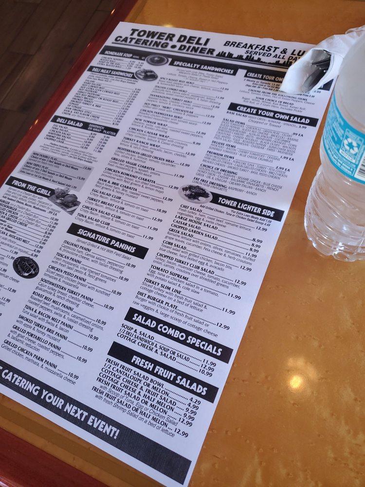 Menu at Tower Deli and Diner restaurant, Davie, S University Dr