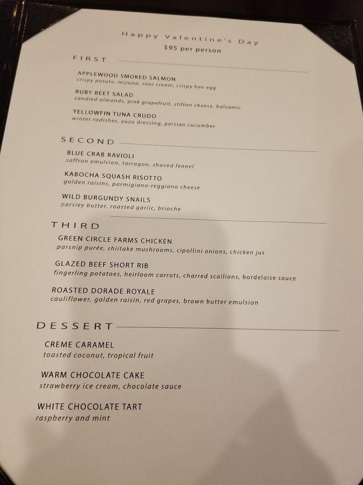 Menu at Blackfish BYOB restaurant, Conshohocken