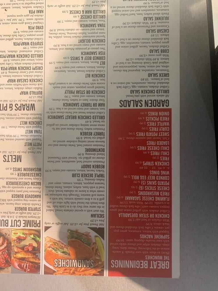 Menu at Stuffed Bun restaurant, Shelby charter Township