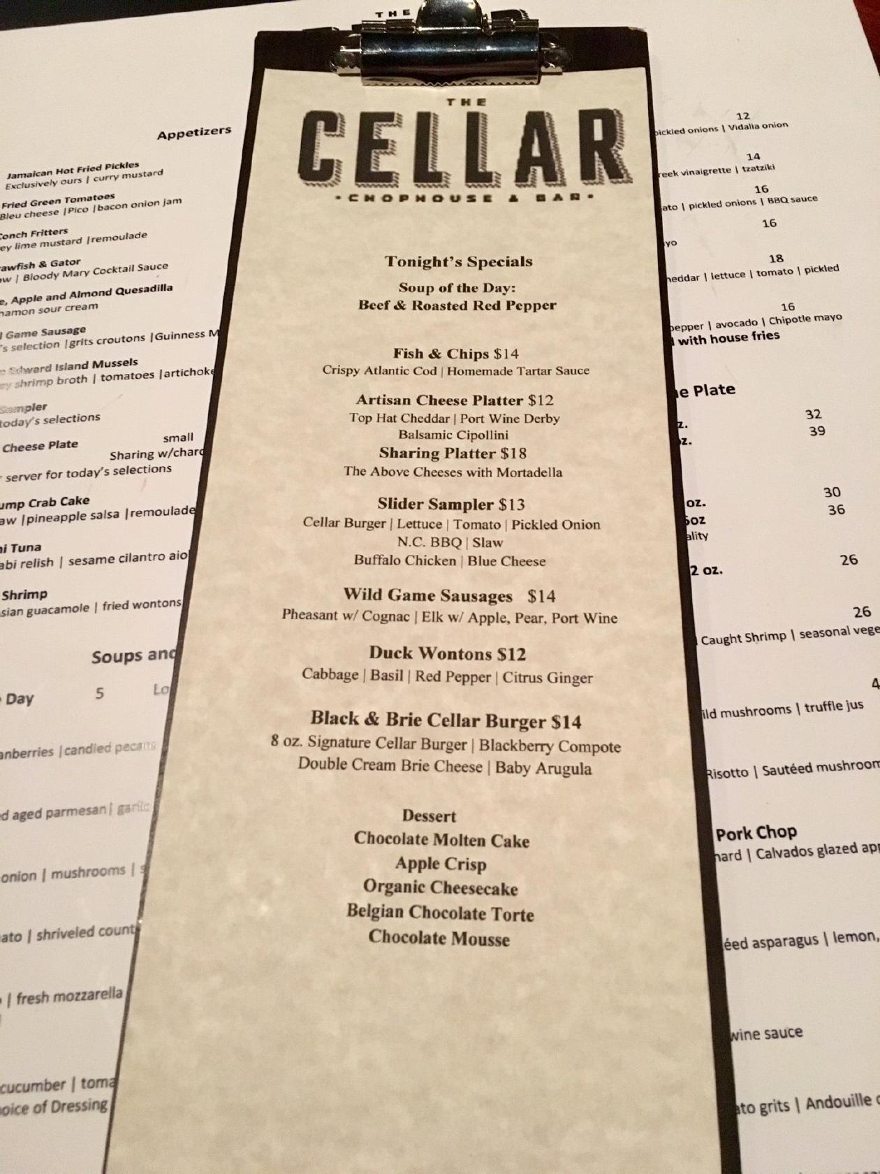 Menu at The Bays pub & bar, Newnan