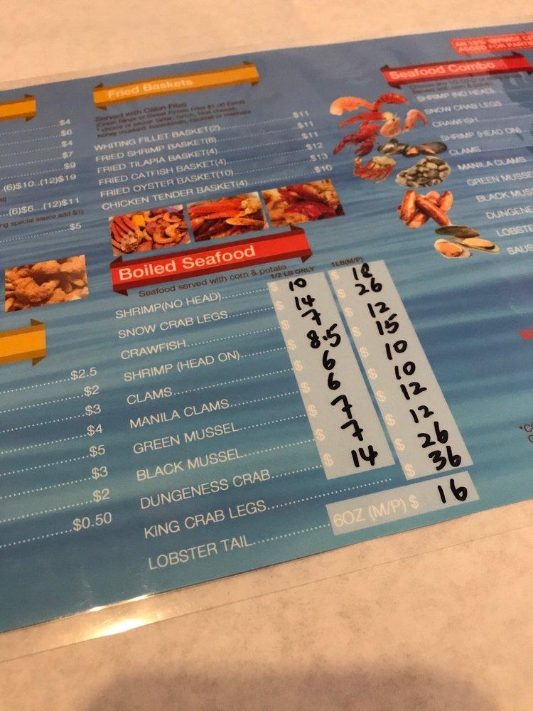 Menu at The Seafood King restaurant, Homewood, 180 State Farm Pkwy