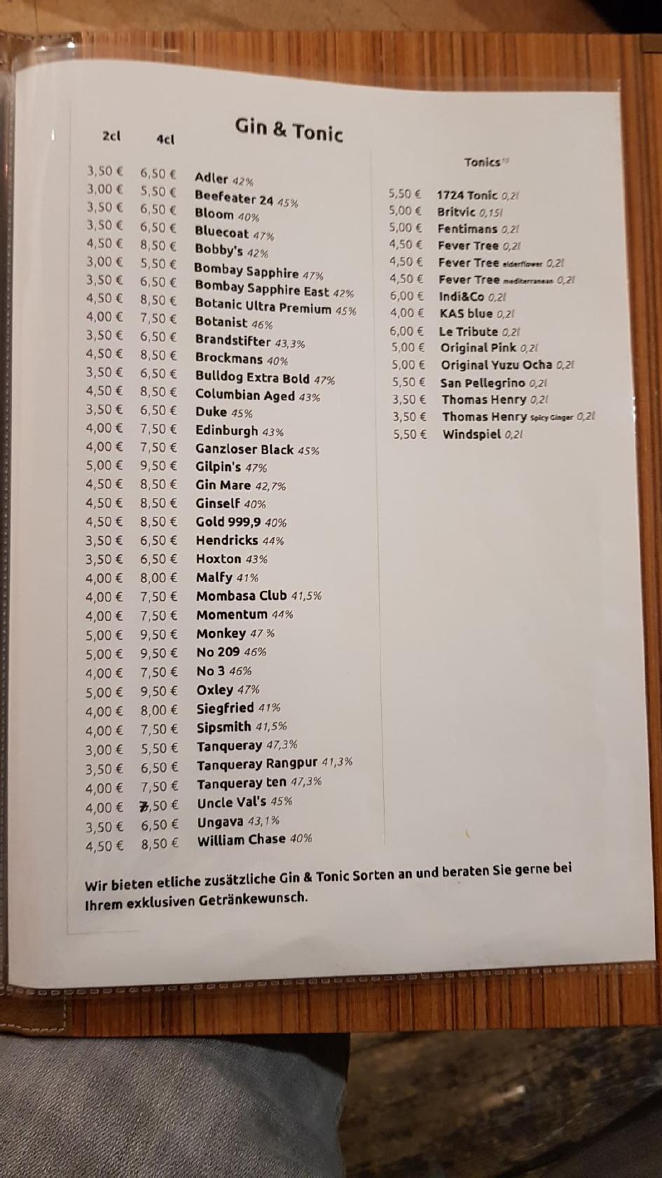 Menu at Annapam. pub & bar, Augsburg
