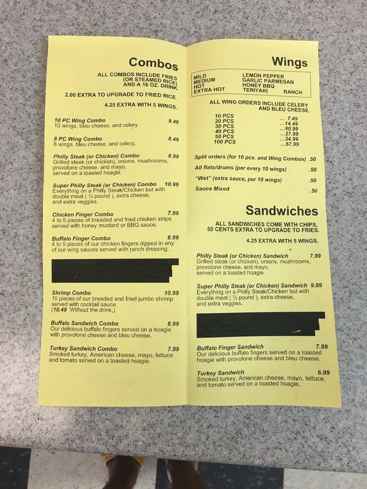 Menu at Prime Wings restaurant, Norcross, Medlock Bridge Rd #109