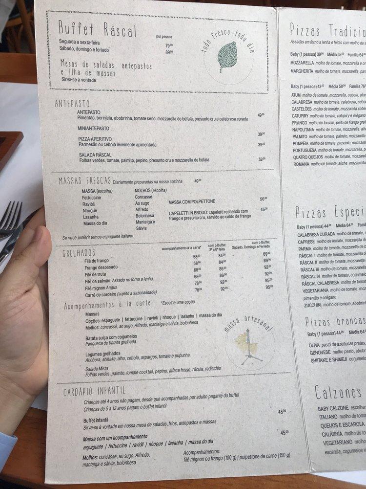 Menu em Ráscal JK Iguatemi restaurante, São Paulo