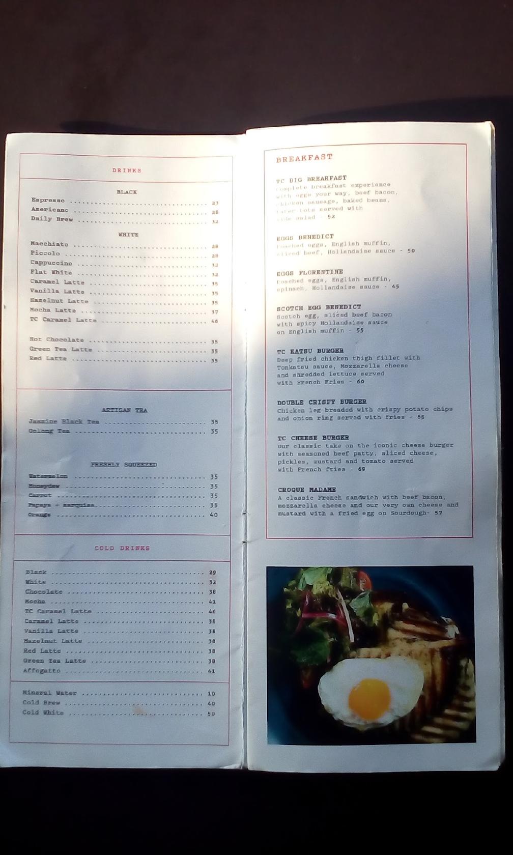 Menu at Tanamera Coffee - Makassar cafe, Makassar, Jalan Metro Tanjung ...