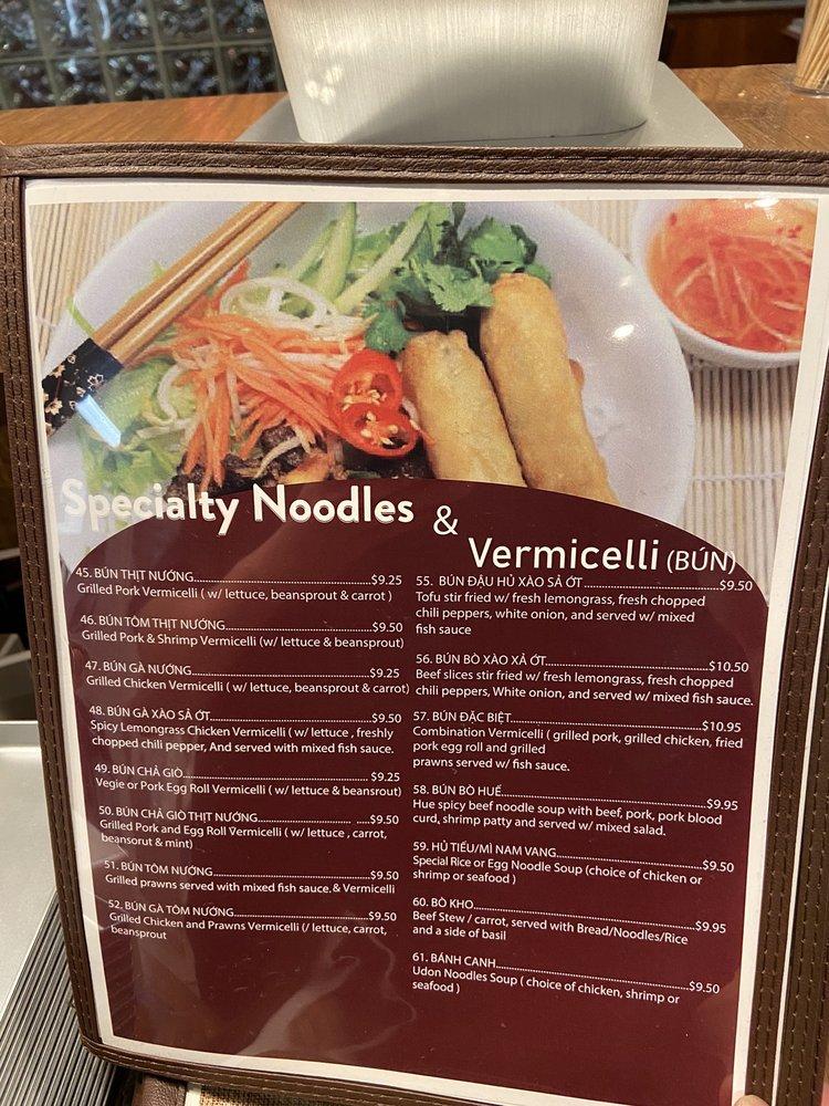 Menu at The Best Pho & Thai restaurant, Renton