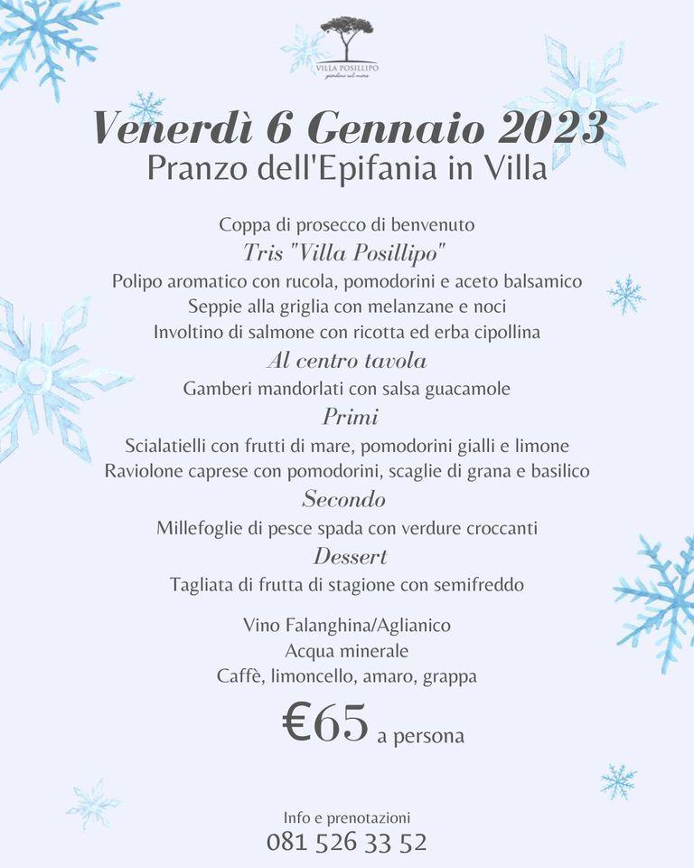 Menu da Villa Posillipo ristorante, Pozzuoli