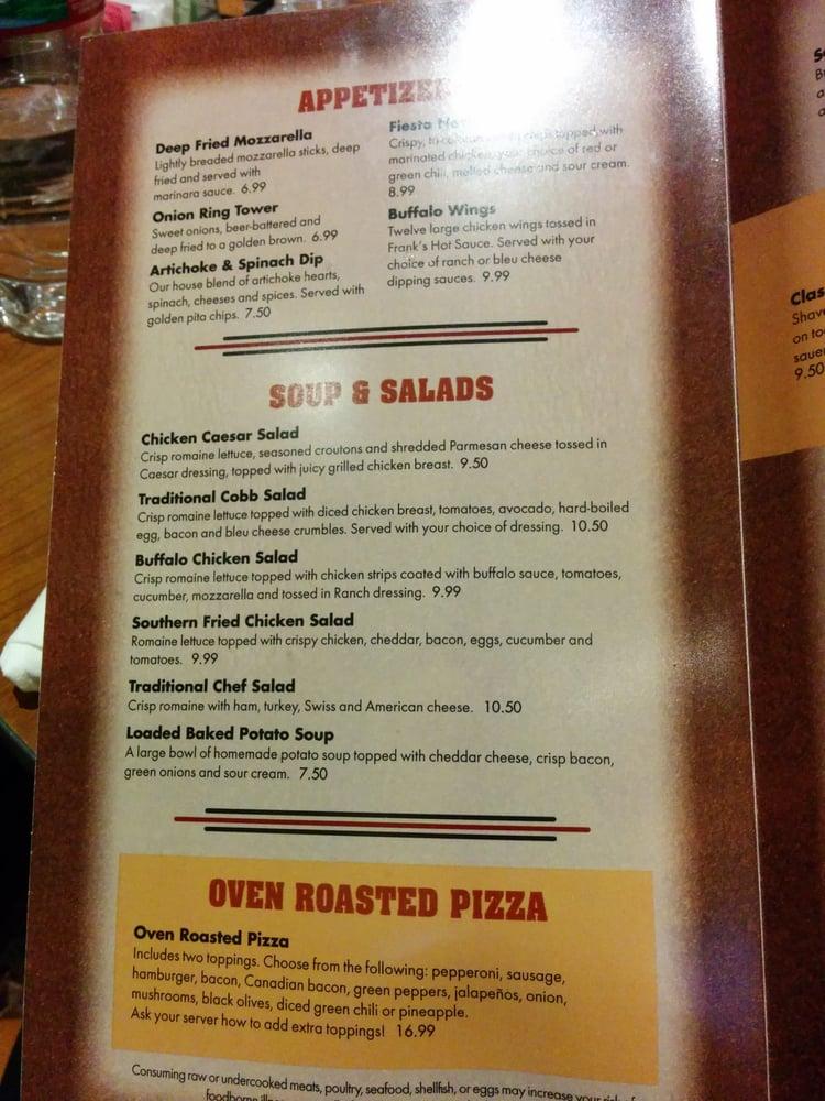 Menu at Rolling Thunder Grill, Ignacio, 14324 US Hwy 172-N