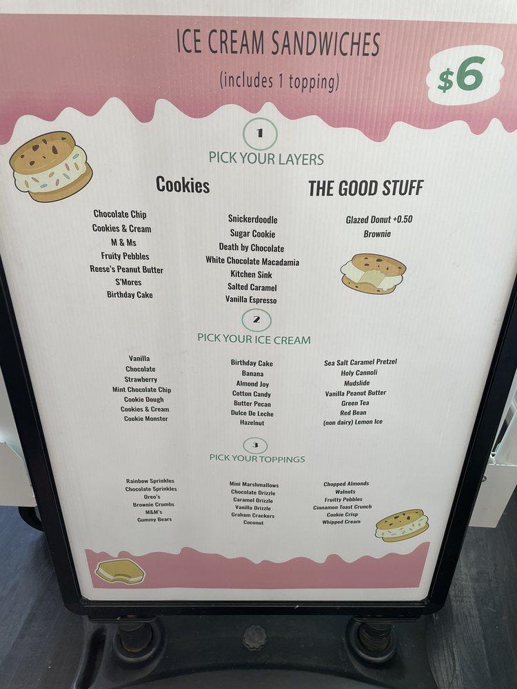 Menu at Stack Creamery desserts, Jersey City