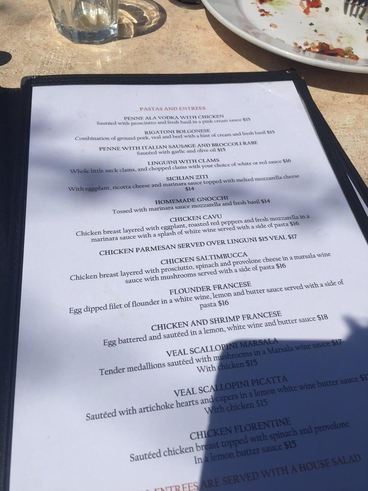 Menu at Nu-Cavu restaurant, Wallkill