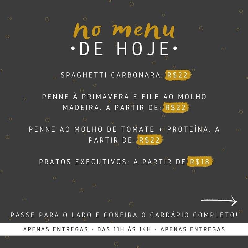 Menu at Adore Bistrô restaurant, Americana