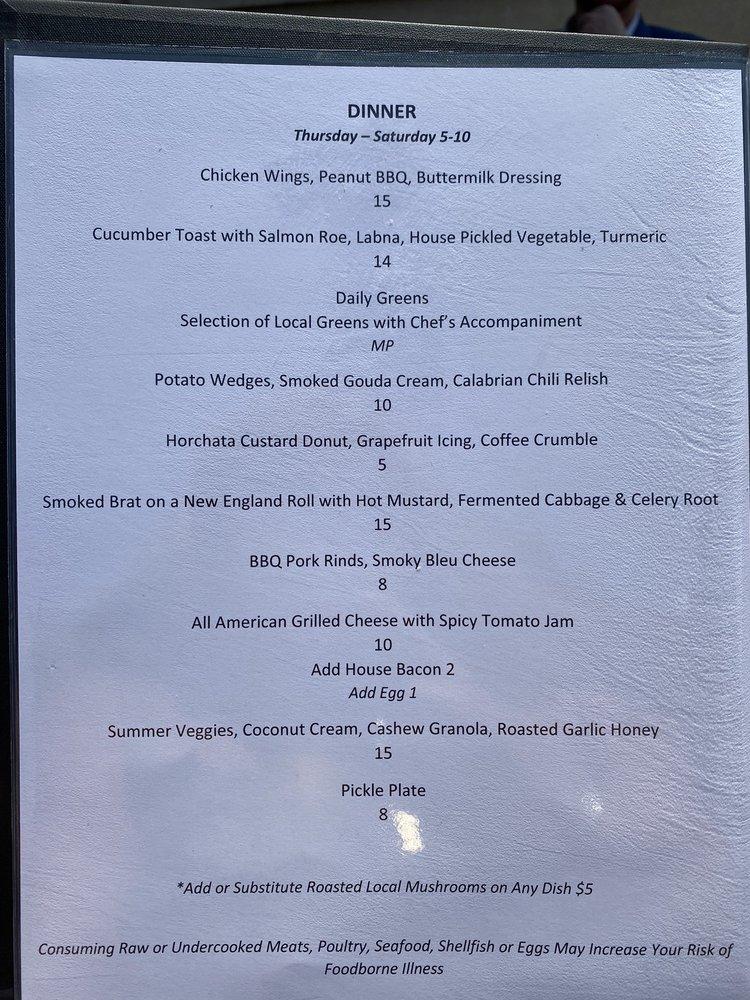 Menu at ELIXIR Downtown pub & bar, Lexington