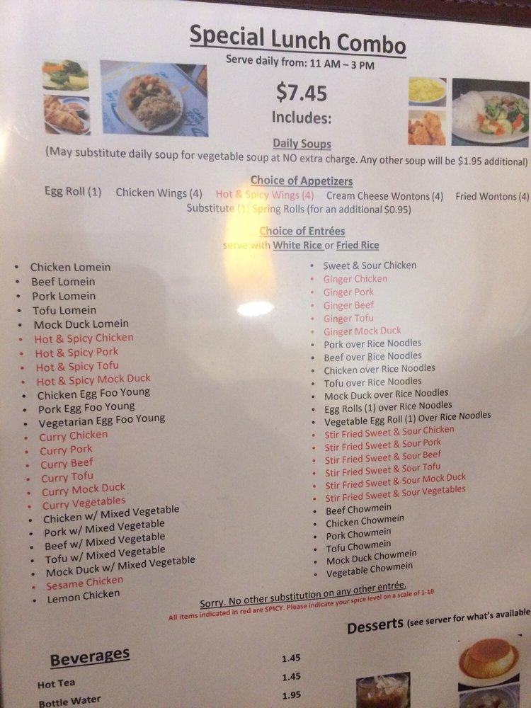 Menu at Cam Ranh Bay Restaurant, Burnsville, County Rd 42 W