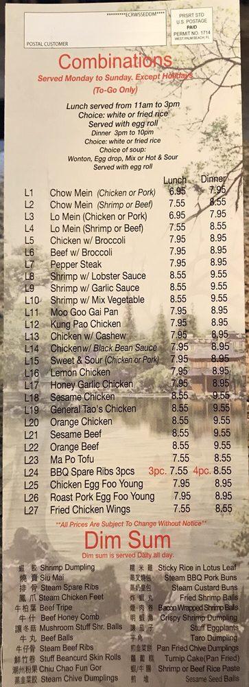 Menu at Real Wok restaurant, Greenacres