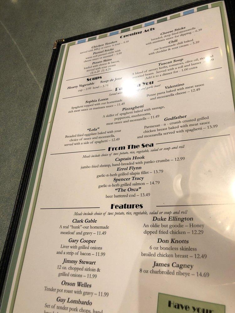Menu at Gene's Place To Dine restaurant, Cleveland