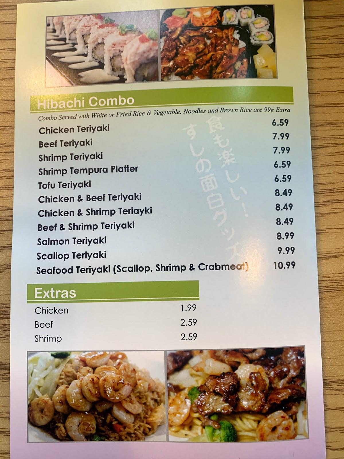 Menu at Japan Express restaurant, La Plata