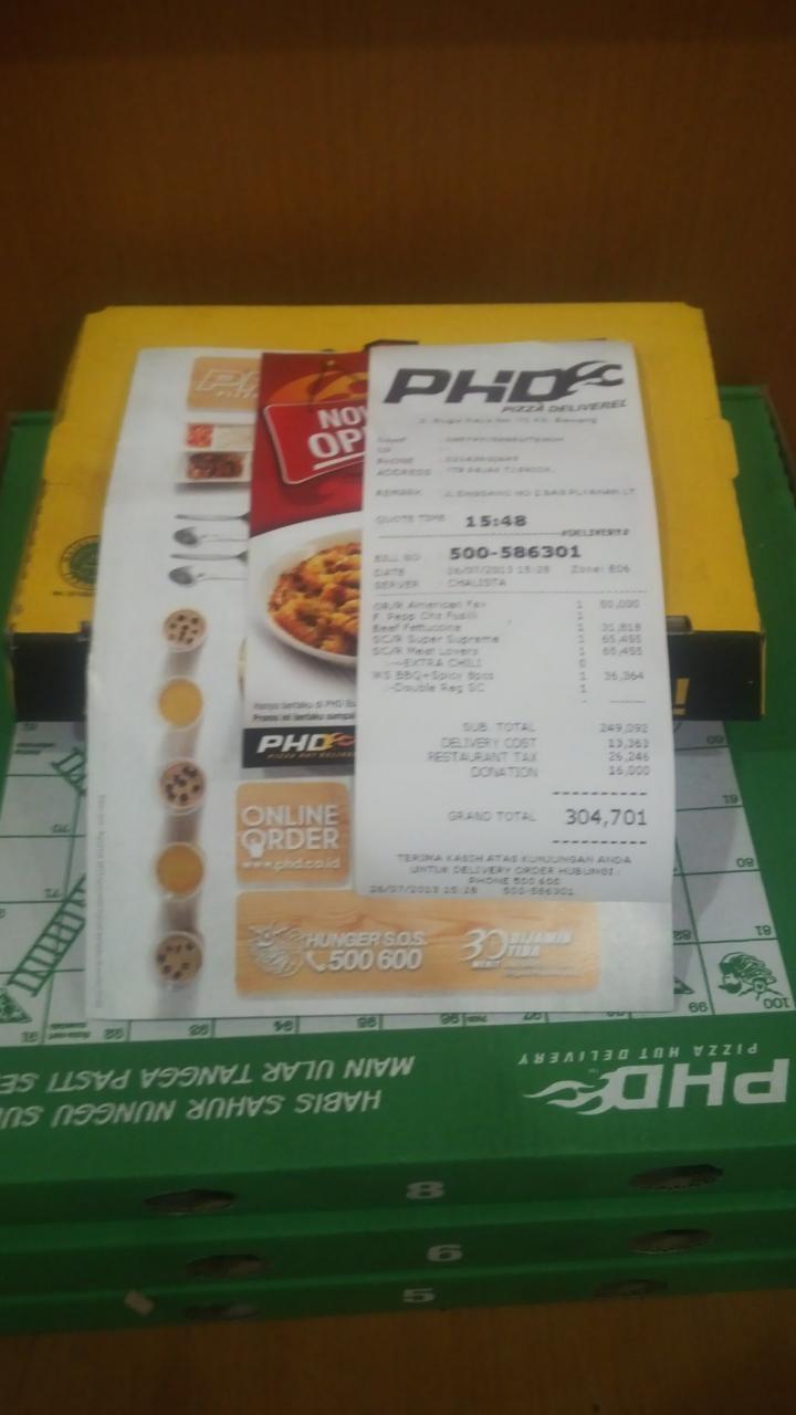 Menu at Pizza Hut Delivery - PHD Indonesia pizzeria, North Jakarta, Jl ...