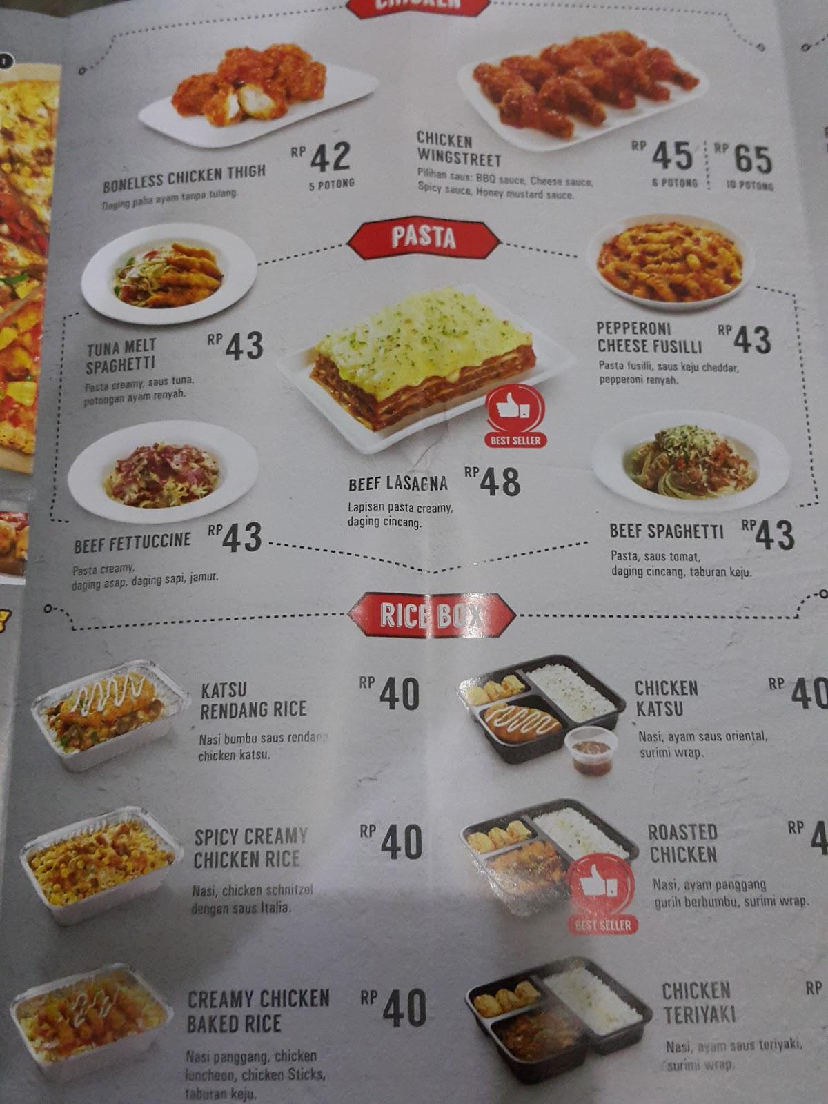 Menu at Pizza Hut Delivery - PHD Indonesia pizzeria, Bogor, Jl. Raya ...