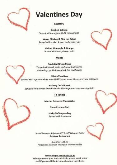 Menu at The Golden Lion Hotel pub & bar, Hunstanton