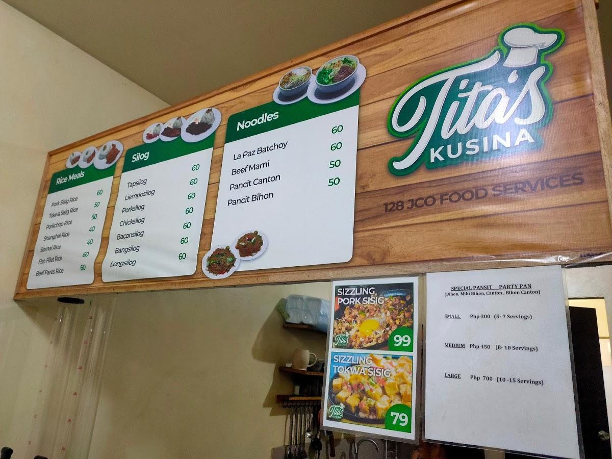 Carta del restaurante Tita's Kusina, Ciudad Quezon