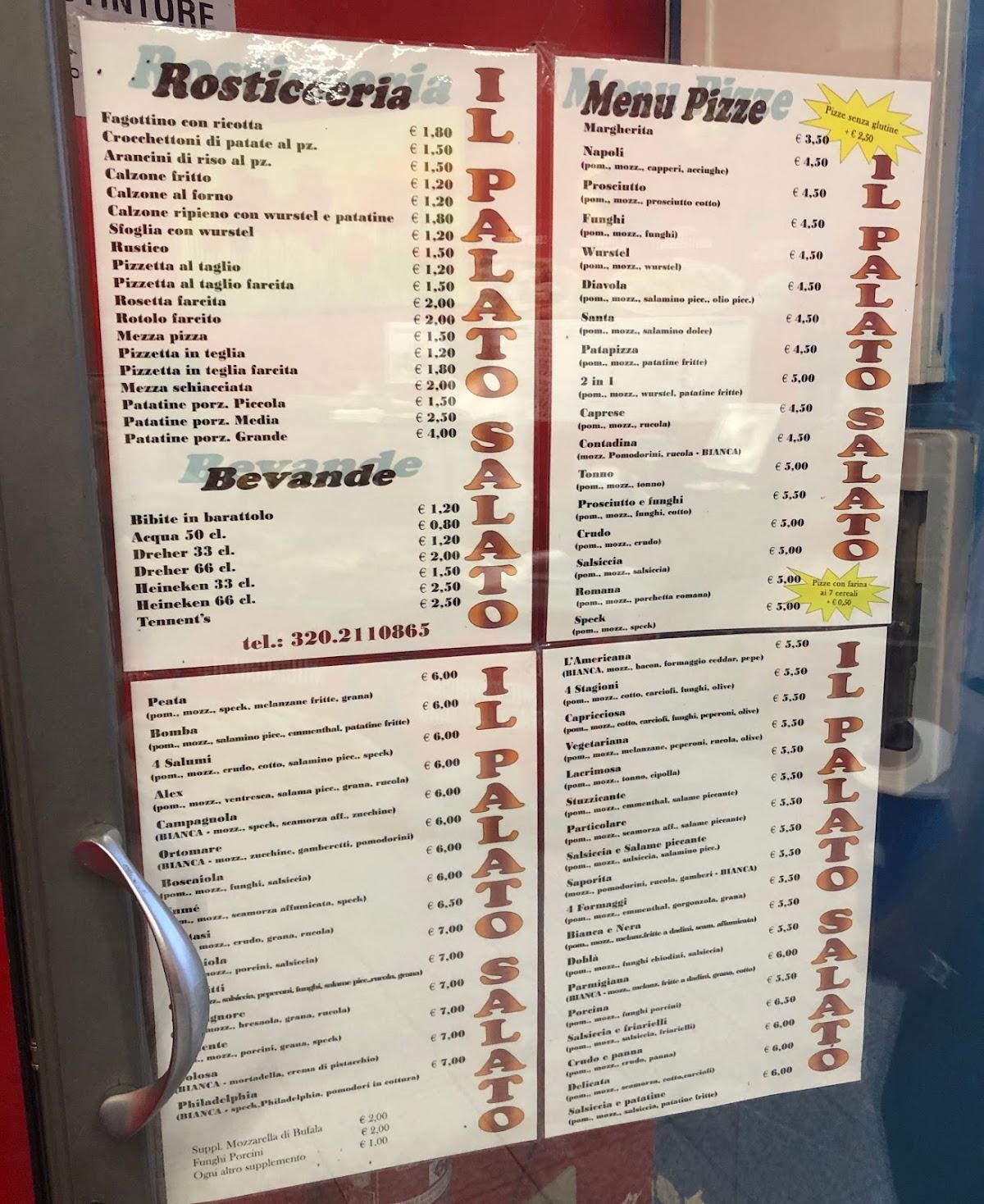 Menu da Il Palato Salato CARMIANO ristorante, Carmiano