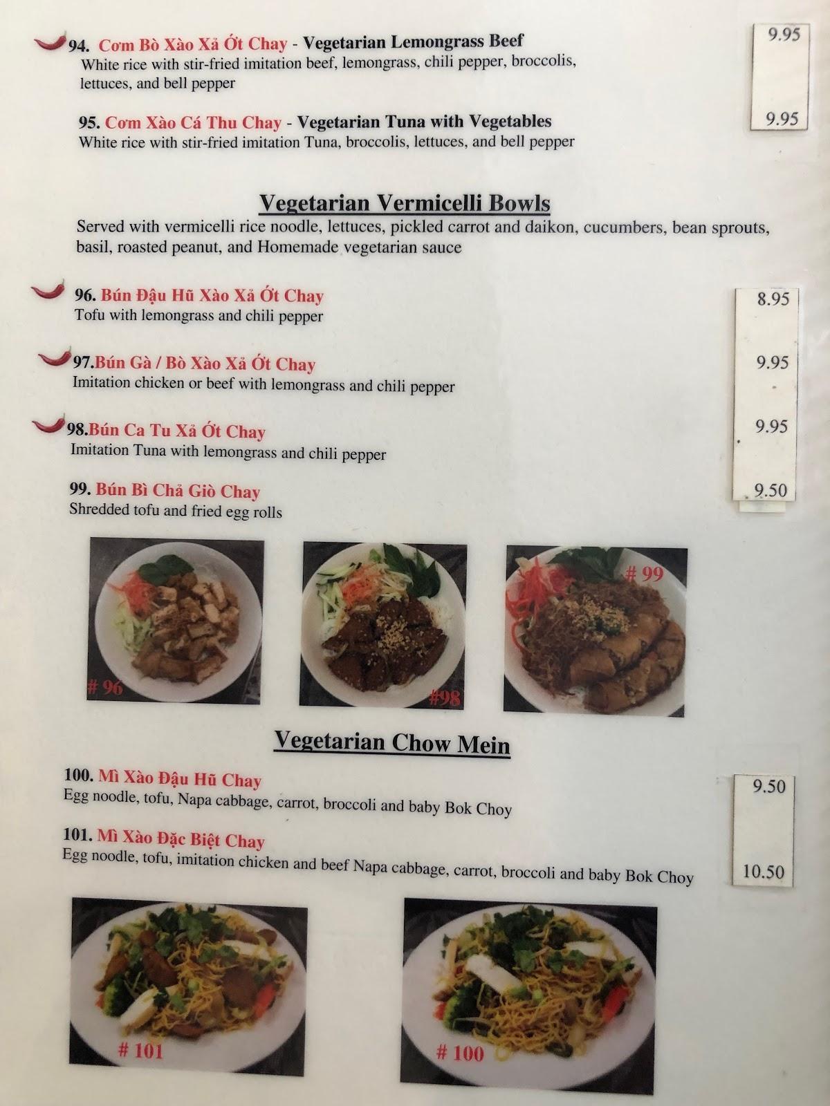 Menu at Phở 84 restaurant, Lynnwood, 196th St SW
