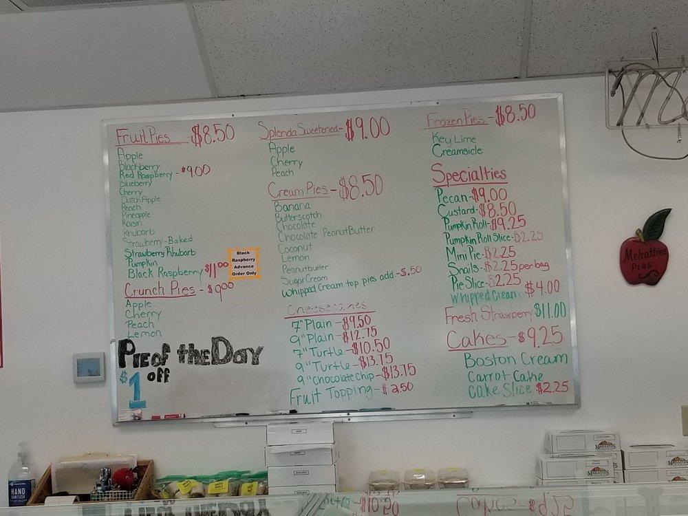 Menu at Mehaffies Pies desserts, Dayton