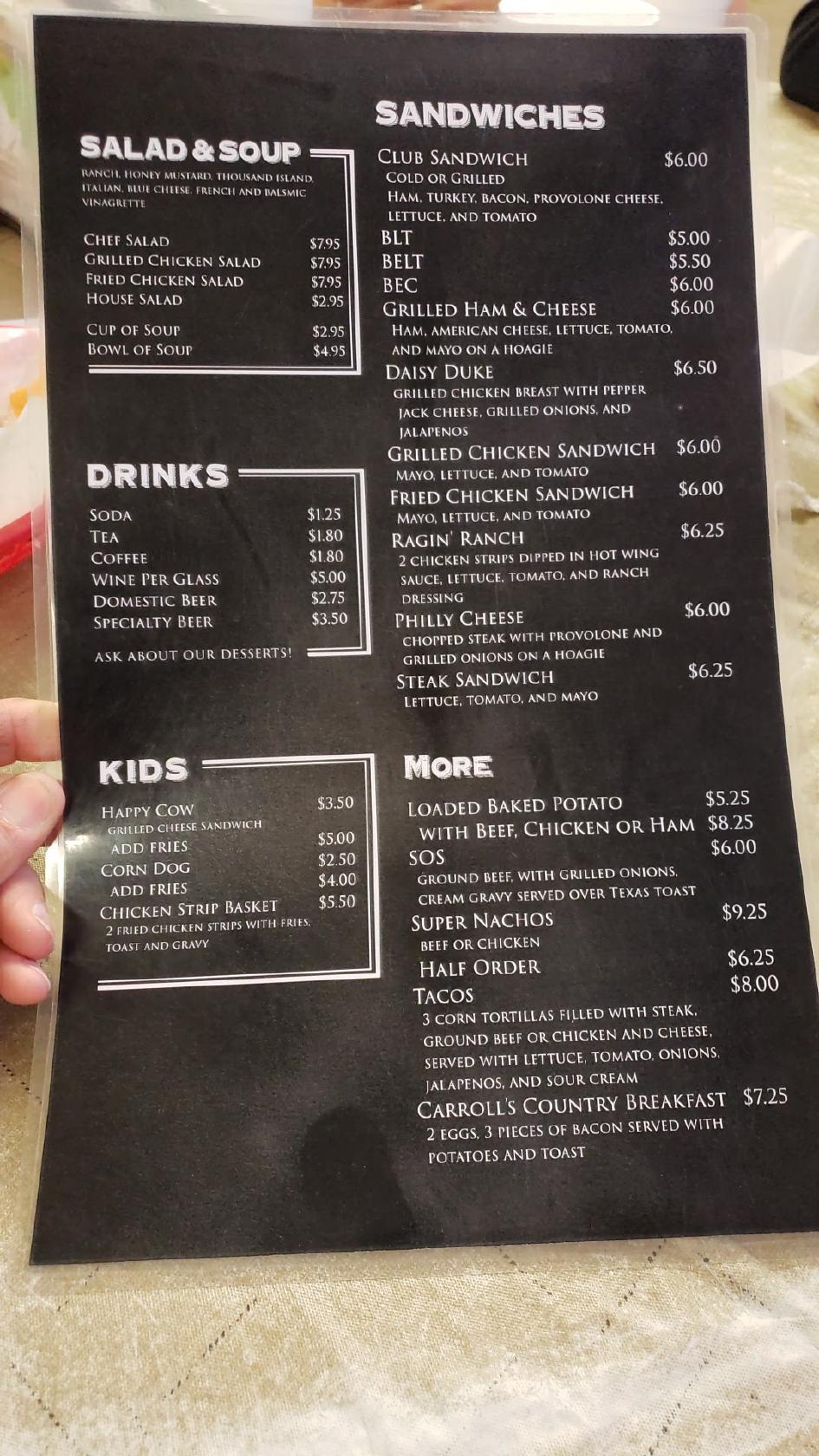 Menu at The Ranch pub & bar, Rockdale