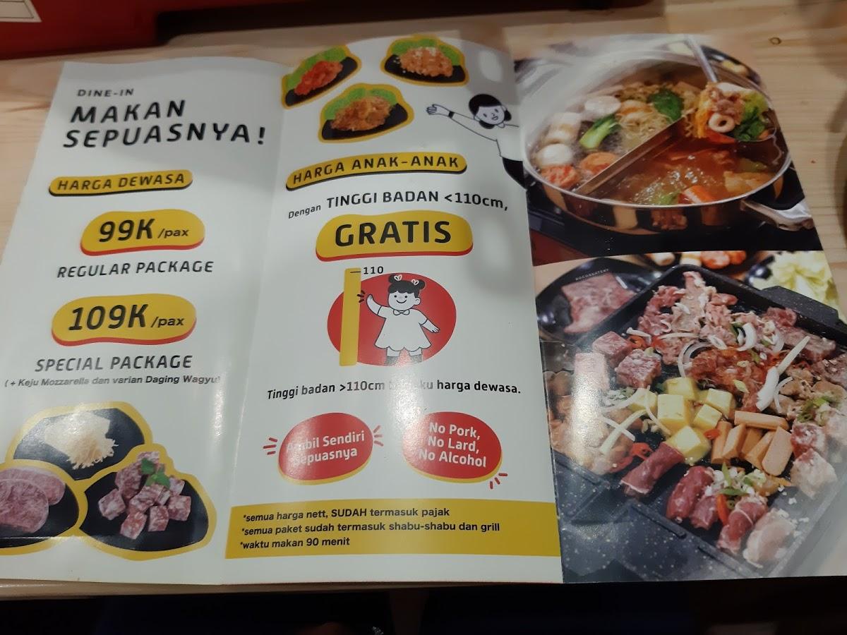 Menu at Pachi Pachi Shabu & Grill Bintaro restaurant, South Tangerang