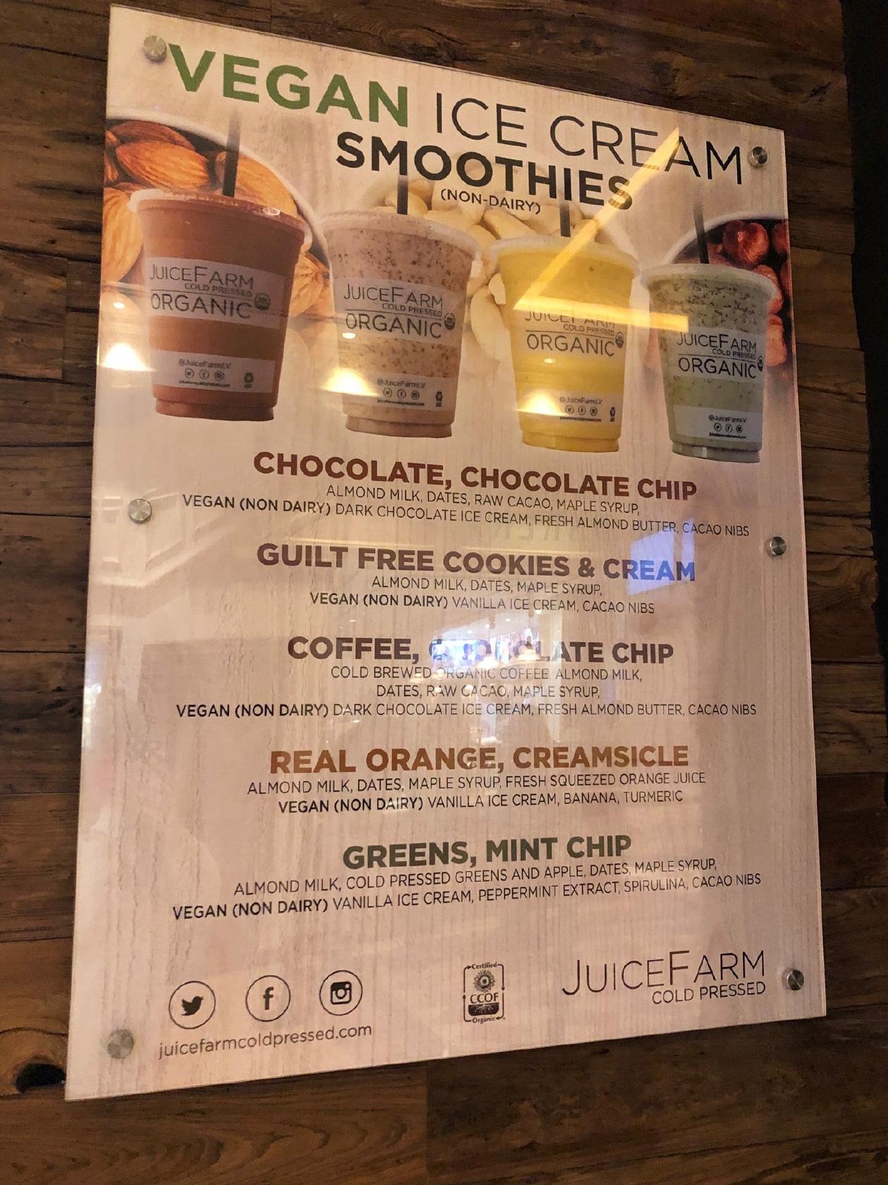 Menu at JuiceFarm pub & bar, Las Vegas