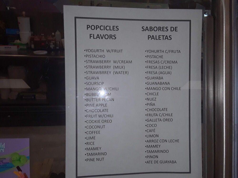 Menu at Pepe's Mexican Flavors restaurant, Dayton
