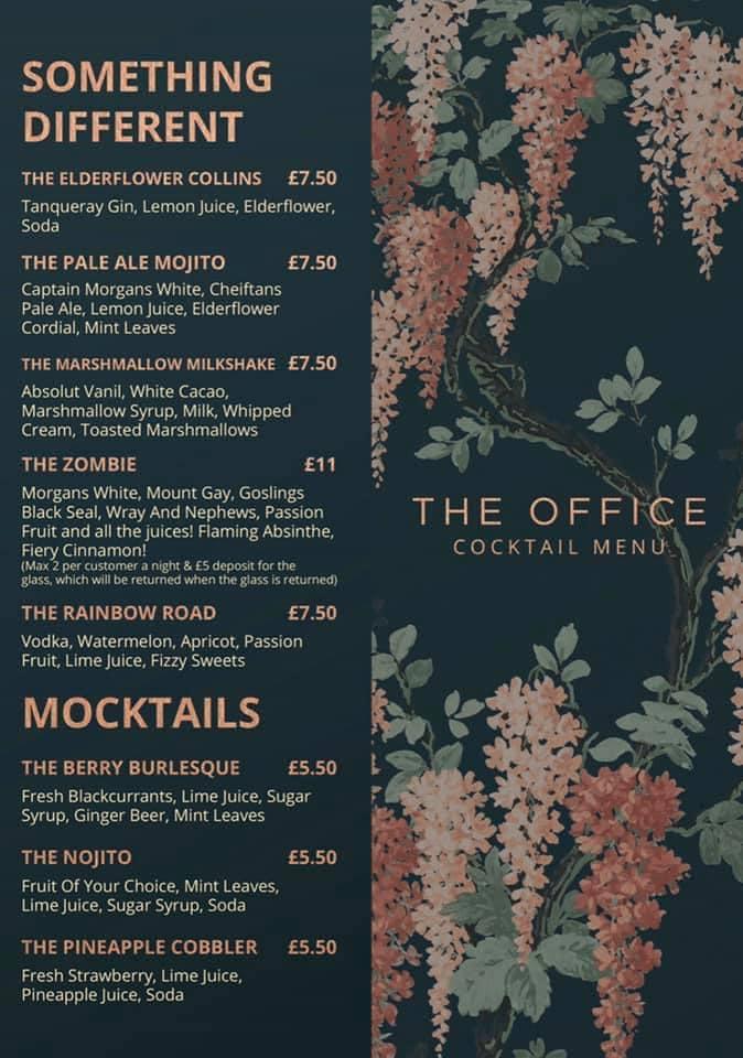 Menu at The Office Mirfield pub & bar, Mirfield