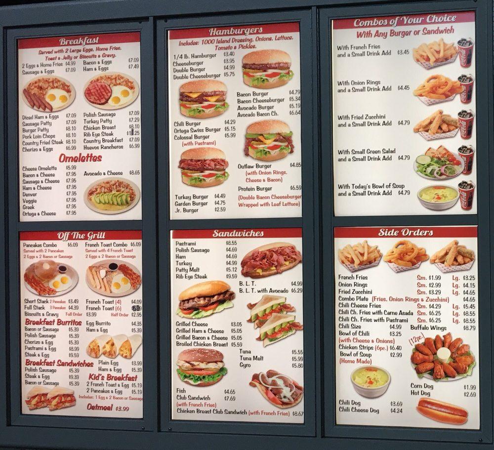 Menu at Vicky's Jurupa Valley restaurant, Riverside, Limonite Ave