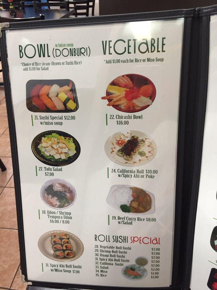 Menu at Ahi and Vegetable - Kapalama restaurant, Honolulu, Dillingham Blvd