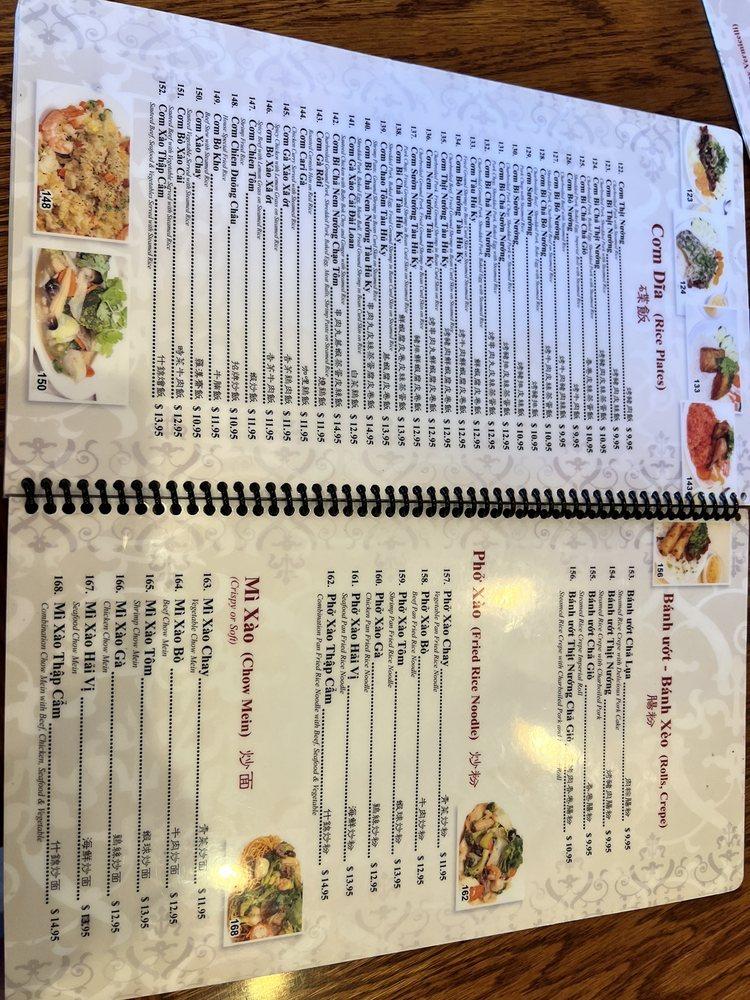 Menu at Saigon Eden restaurant, San Gabriel, 980 E Las Tunas Dr # C