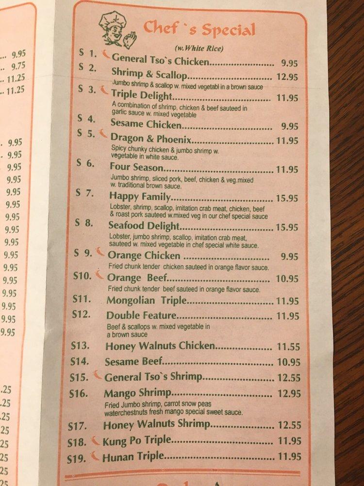 Menu at Friend's House restaurant, Buford