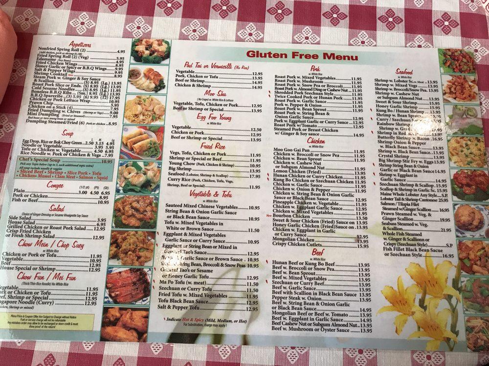 Menu at Lily Garden Chinese Restaurant, Coconut Creek