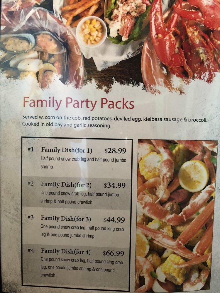 Menu at Ocean Bay Seafood restaurant, Jacksonville