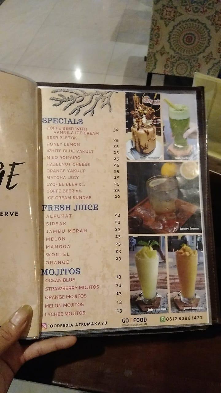 Carta del restaurante Rumah Kayu, Cilegon