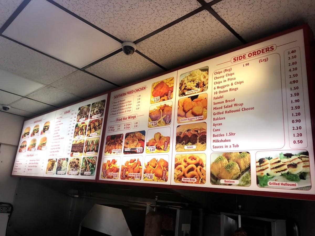 Menu at Surbiton Chargrill Take Away fast food, Surbiton, 86 Victoria Rd