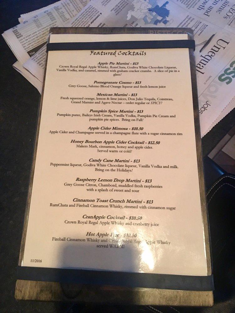 Menu at Bistecca - An Italian Steakhouse, Highland Village