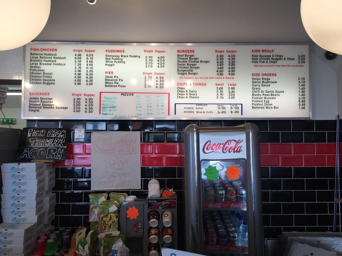 Menu at Harbour Fish & Chips fast food, Avoch