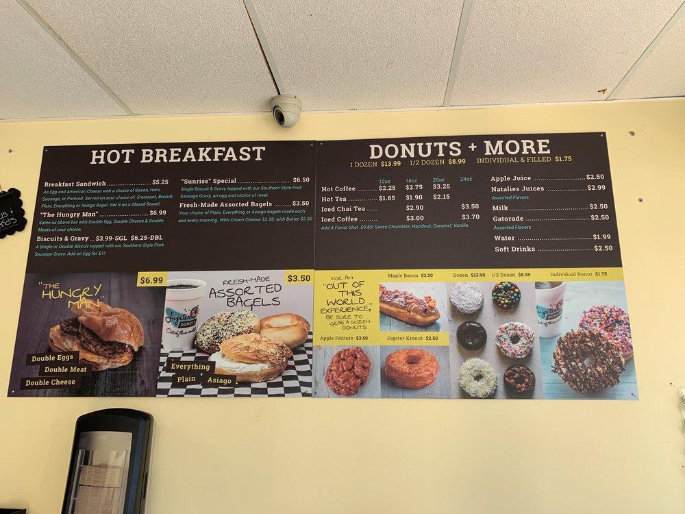 Menu at Jupiter Donuts Royal Palm restaurant, Royal Palm Beach