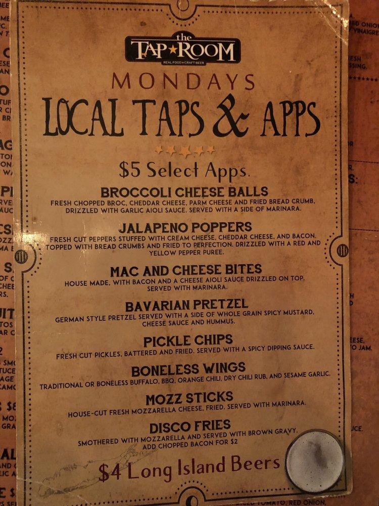 Menu at Tap Room pub & bar, Massapequa Park