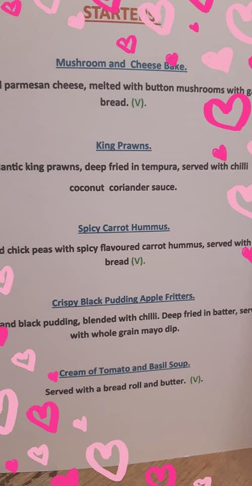 Menu at Barley Mow Inn, Chester-le-Street, Durham Rd