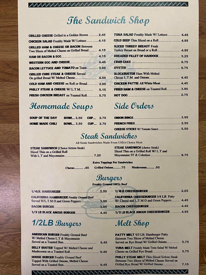 Menu at Capital Restaurant, Chambersburg