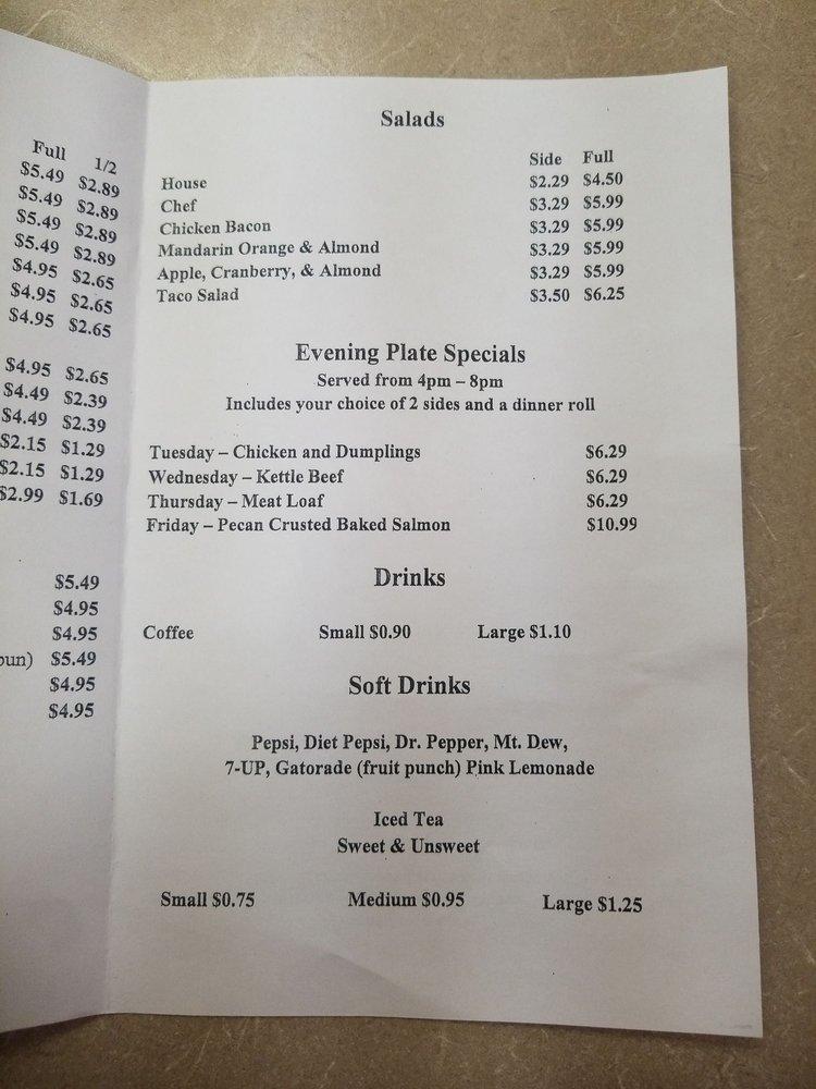 Menu at Incredible Edibles restaurant, Perryville
